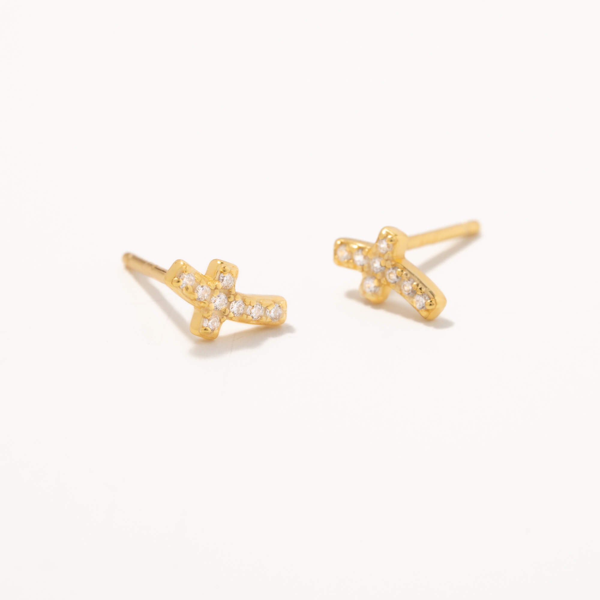 Tiny Cross Studs