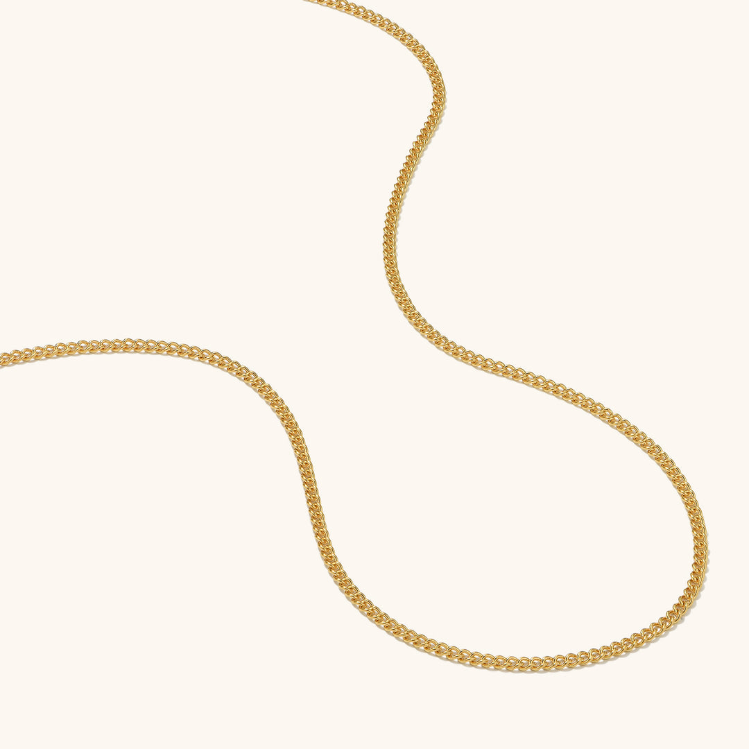 Baby Curb Chain Necklace | Gold Plated