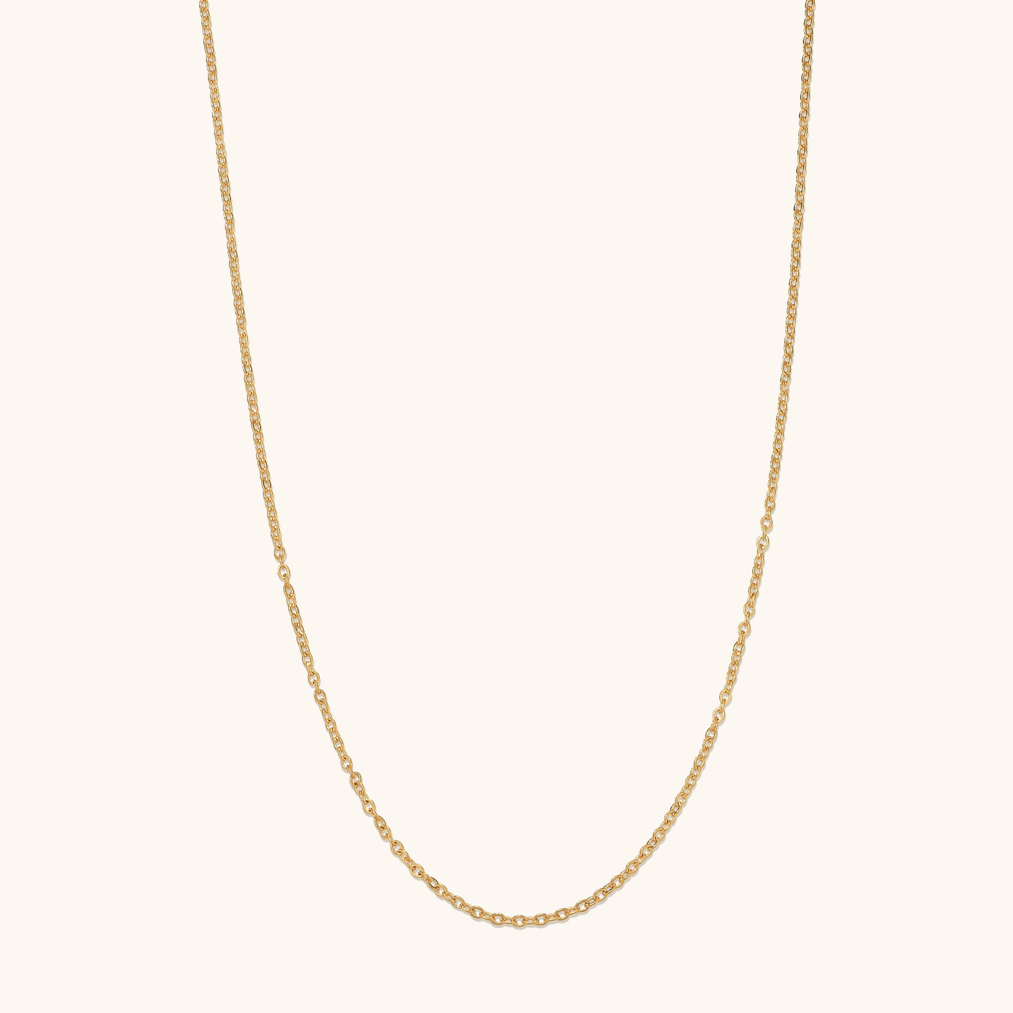 Cable Chain Necklace | Gold Plated