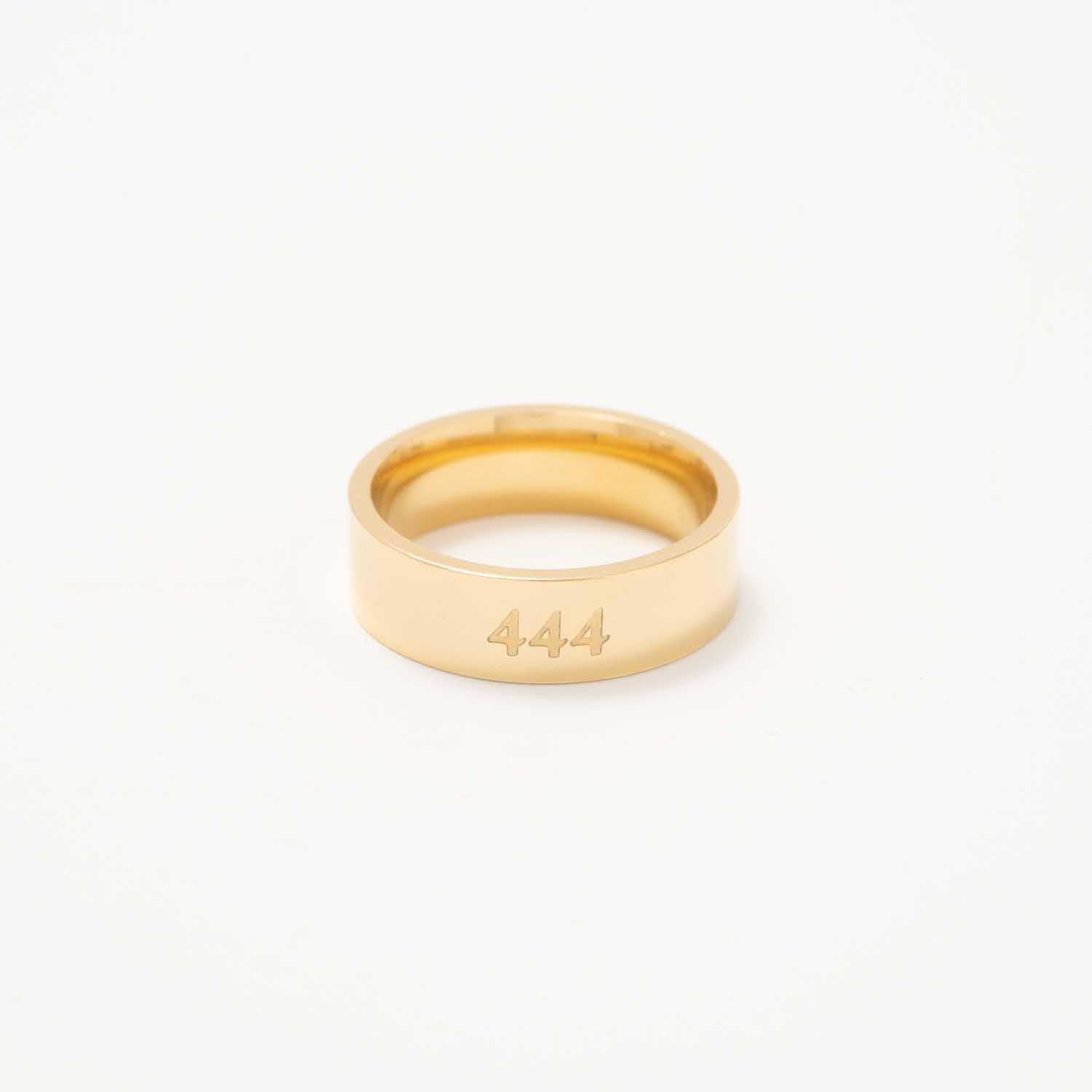 Angel Number Engraved Ring | Gold Plated
