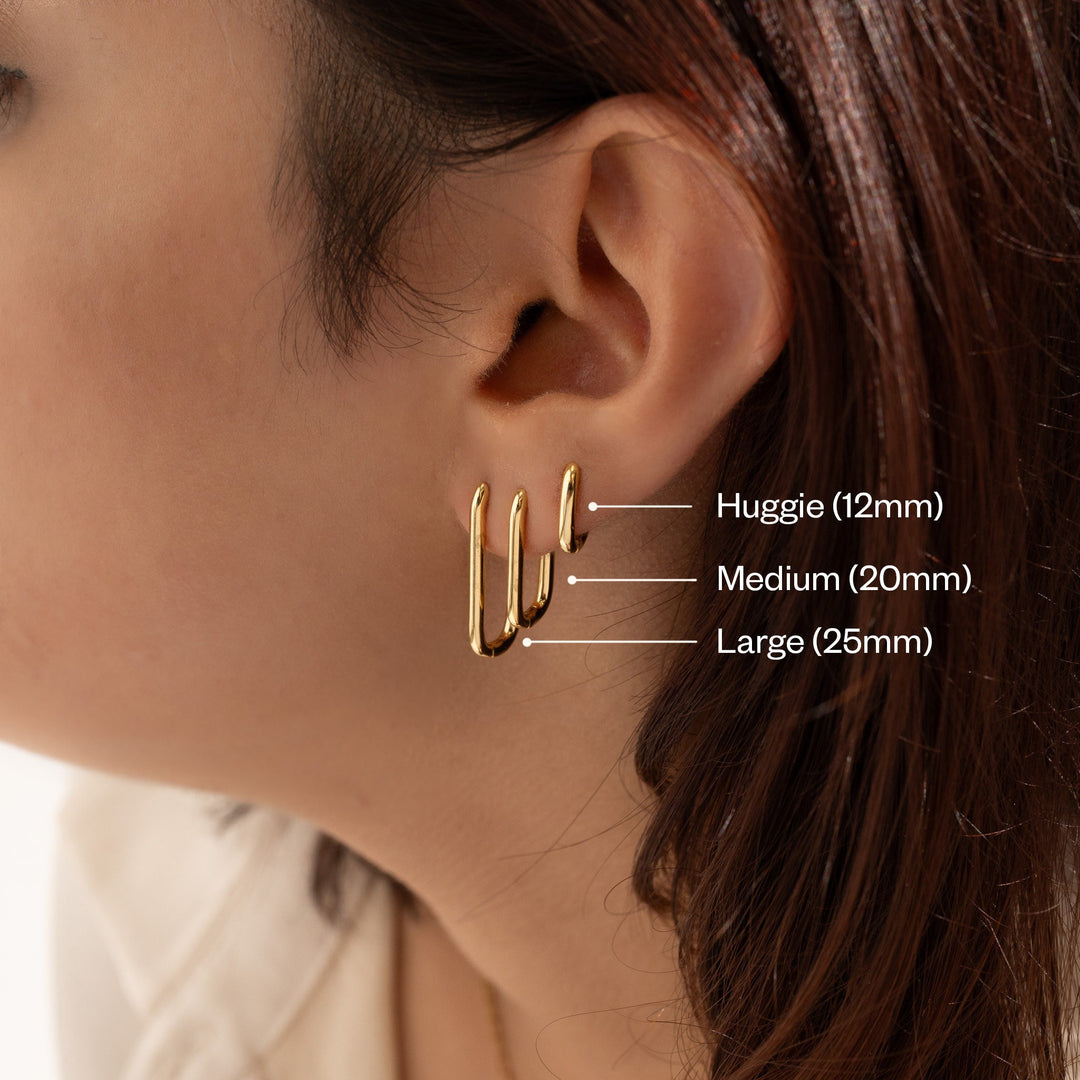 U Shaped Earrings